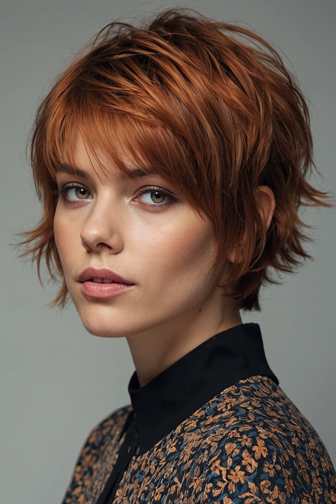 25 Fiery Red Wolf Cut Ideas To Transform Your Look