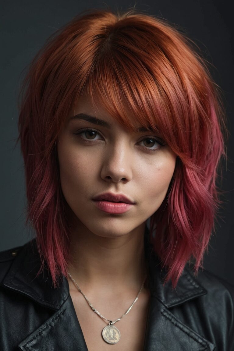 25 Fiery Red Wolf Cut Ideas To Transform Your Look